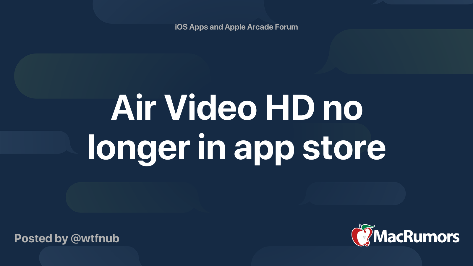 Air Video HD no longer in app store | MacRumors Forums