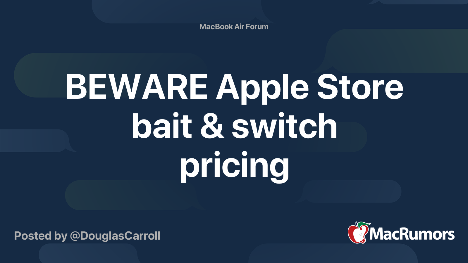 BEWARE Apple Store bait & switch pricing | MacRumors Forums