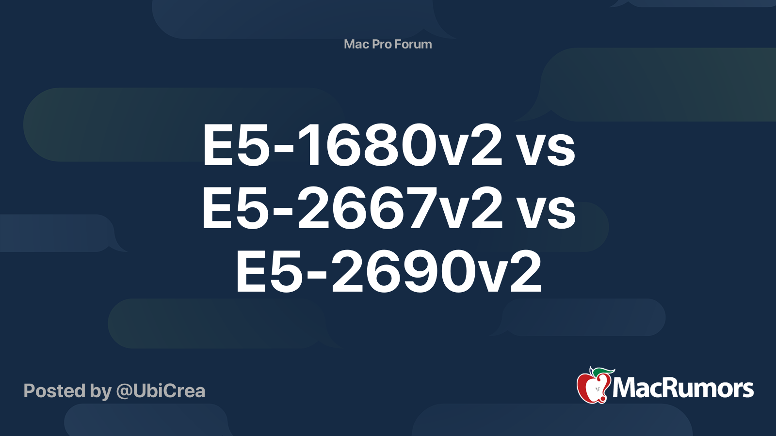 E5-1680v2 vs E5-2667v2 vs E5-2690v2 | MacRumors Forums