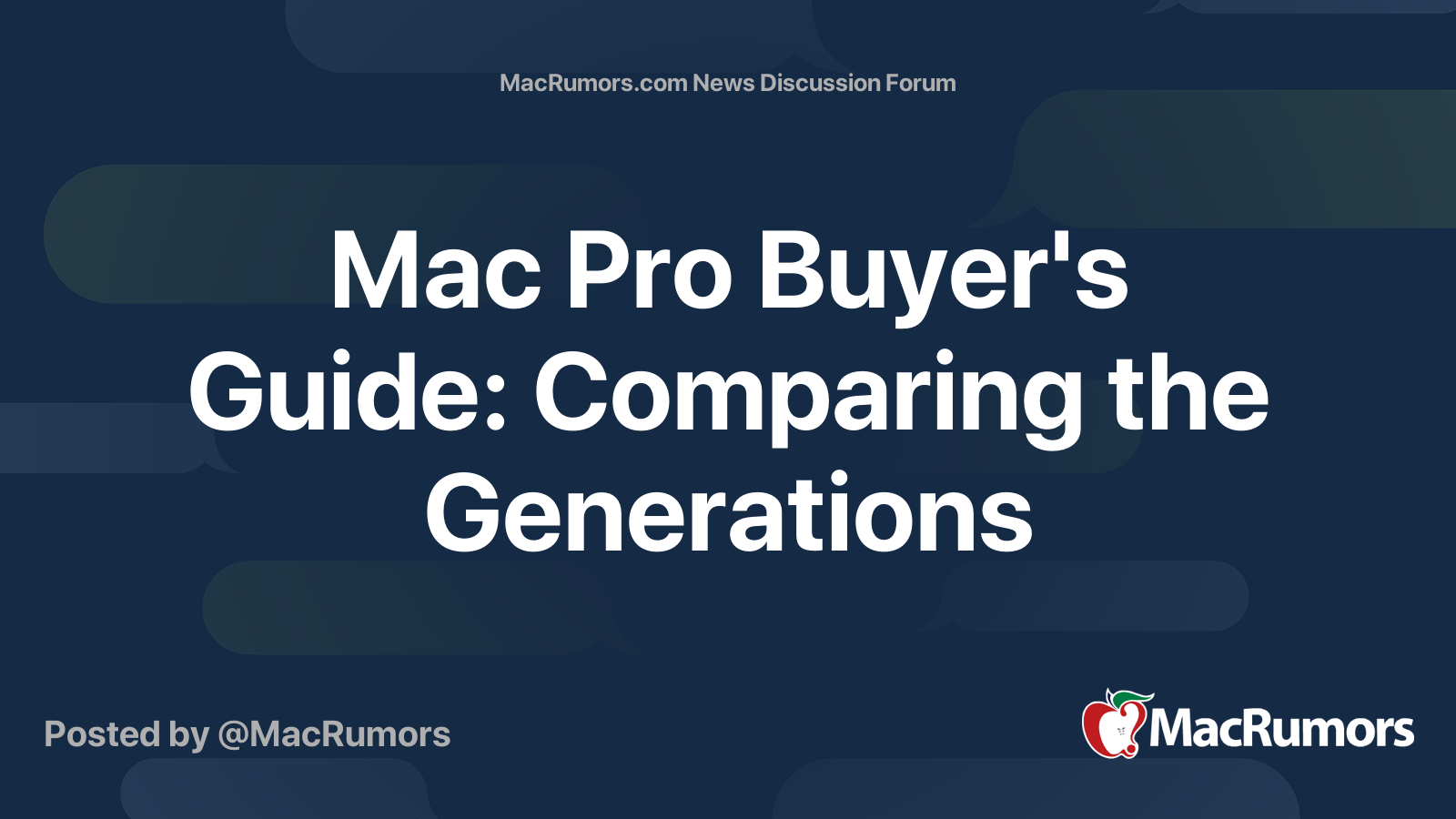 Mac Pro Buyer's Guide: Comparing the Generations | Page 3 | MacRumors ...