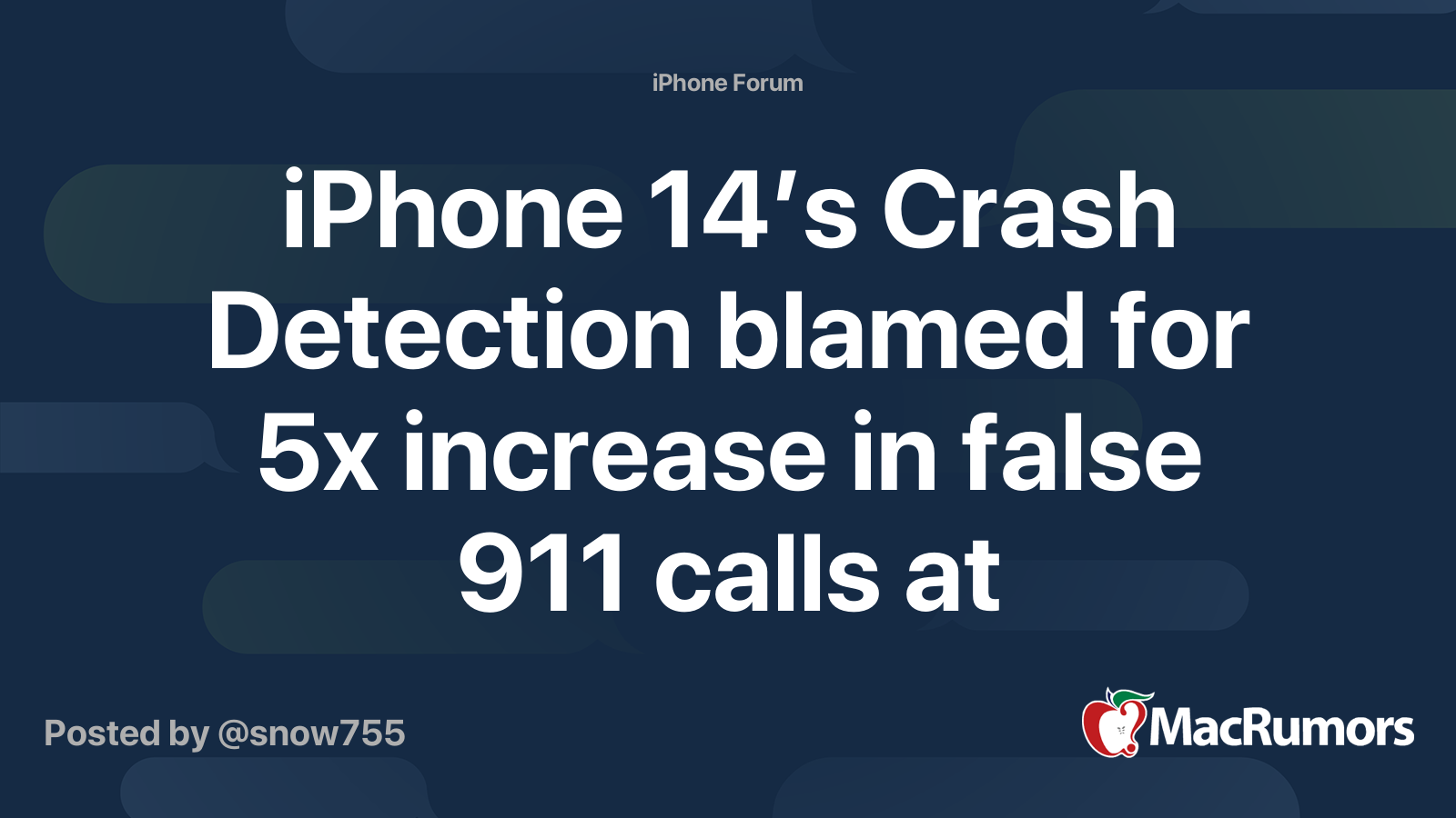 iPhone 14’s Crash Detection blamed for 5x increase in false 911 calls at Bonnaroo festival ...