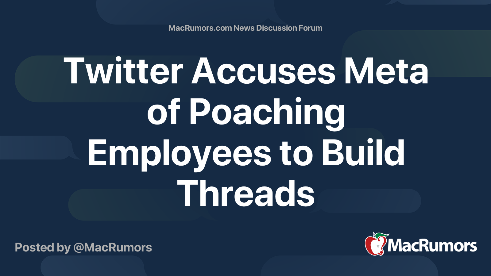 Twitter Accuses Meta of Poaching Employees to Build Threads | Page 9 ...