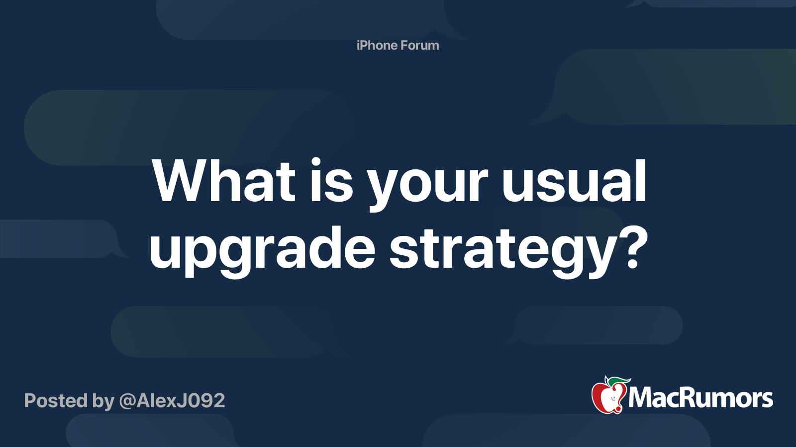 What is your usual upgrade strategy? | MacRumors Forums
