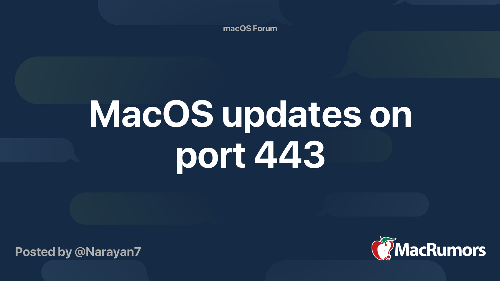 MacOS updates on port 443 | MacRumors Forums