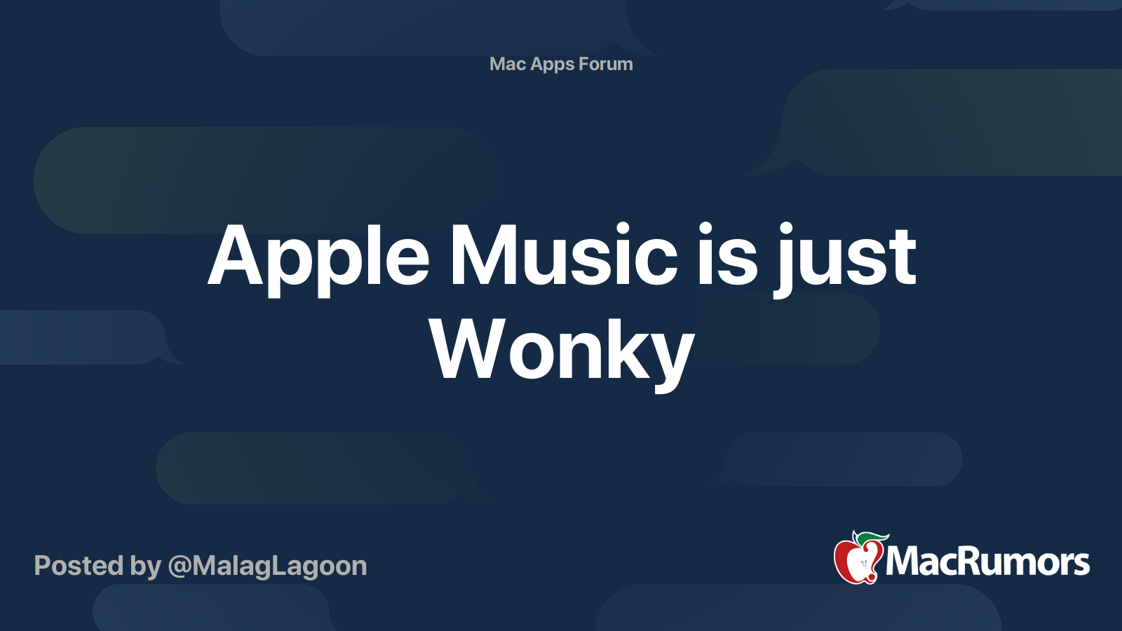 Apple Music is just Wonky | MacRumors Forums