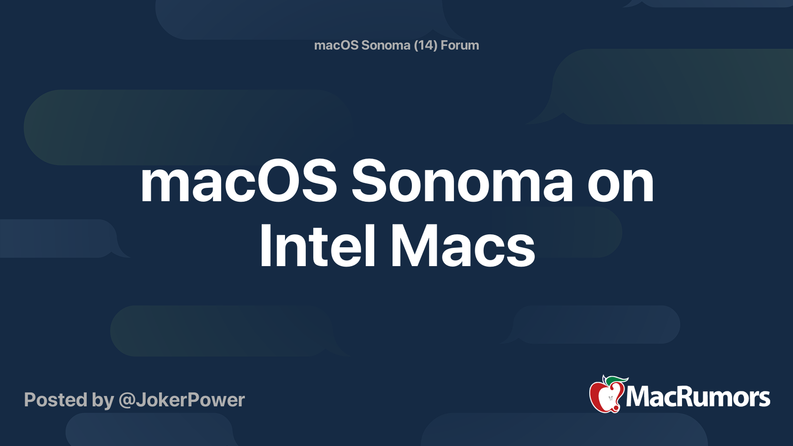 macOS Sonoma on Intel Macs | MacRumors Forums