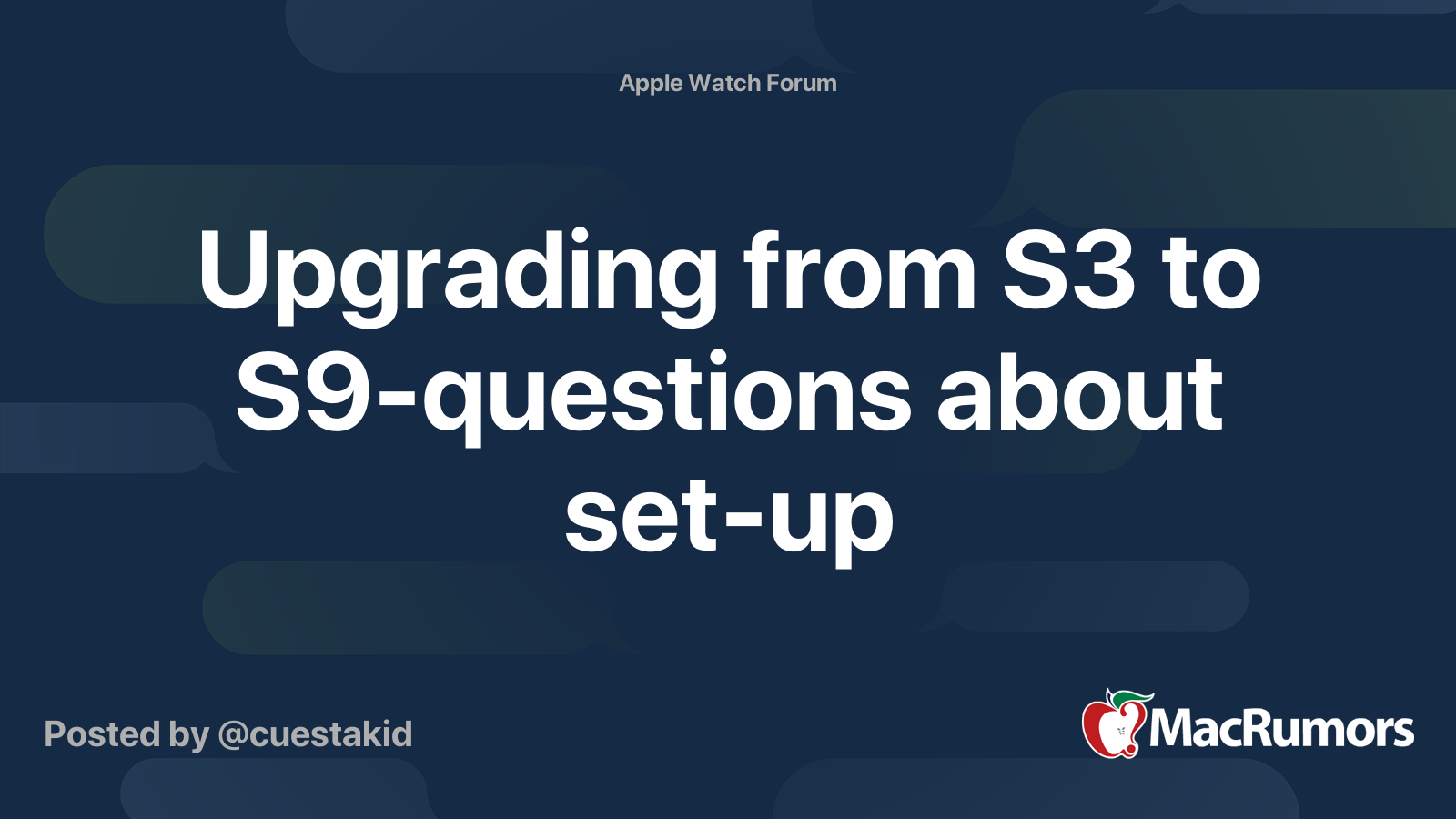 Upgrading from S3 to S9-questions about set-up | MacRumors Forums