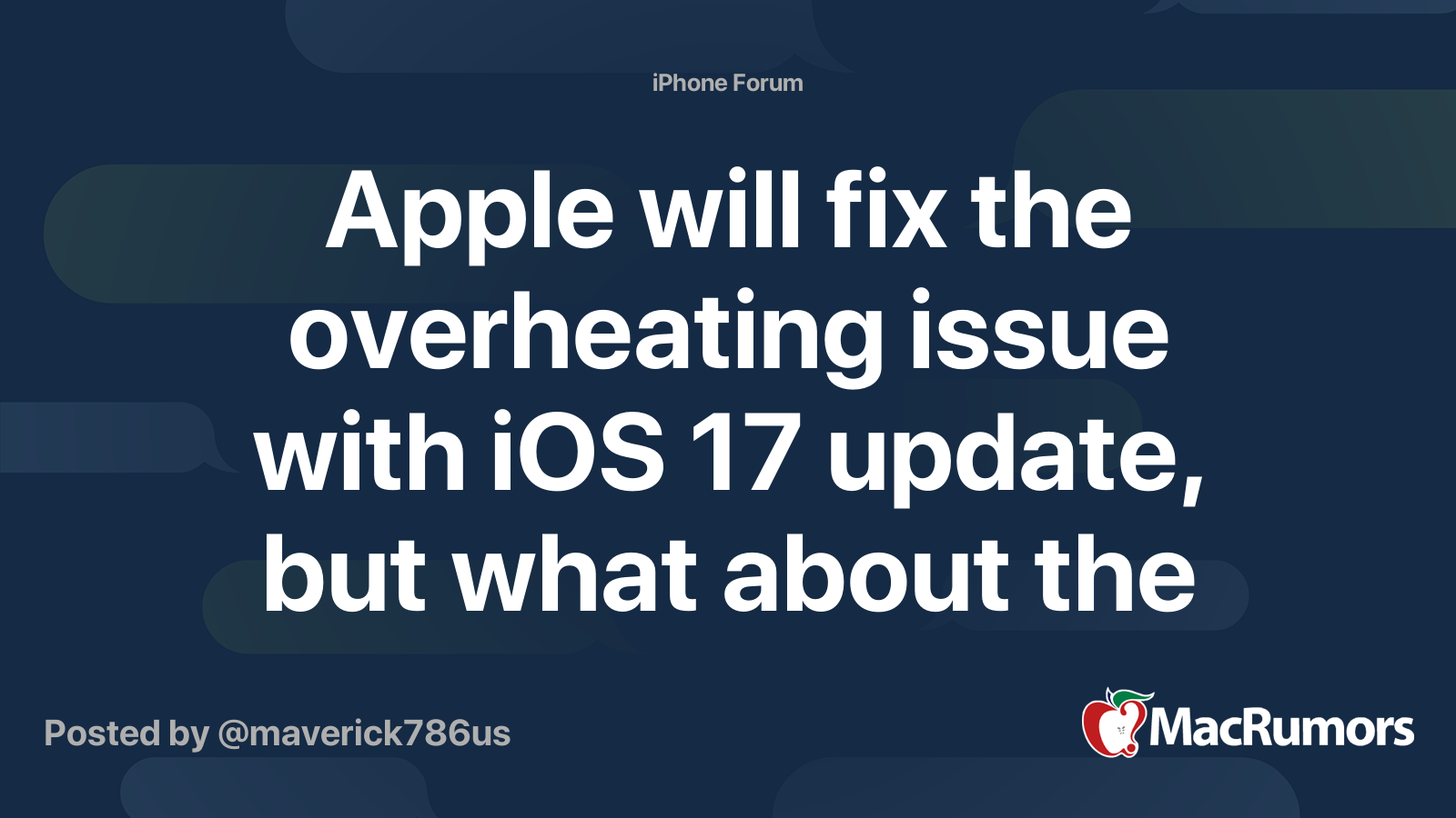 Apple will fix the overheating issue with iOS 17 update, but what about the weak back glass ...