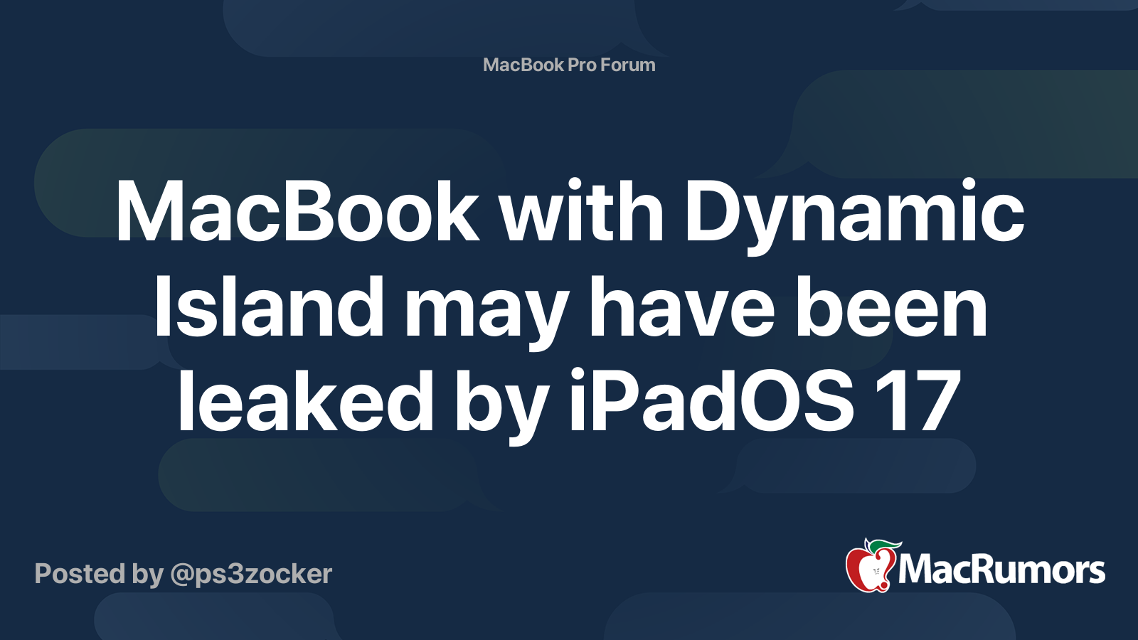 MacBook with Dynamic Island may have been leaked by iPadOS 17 ...