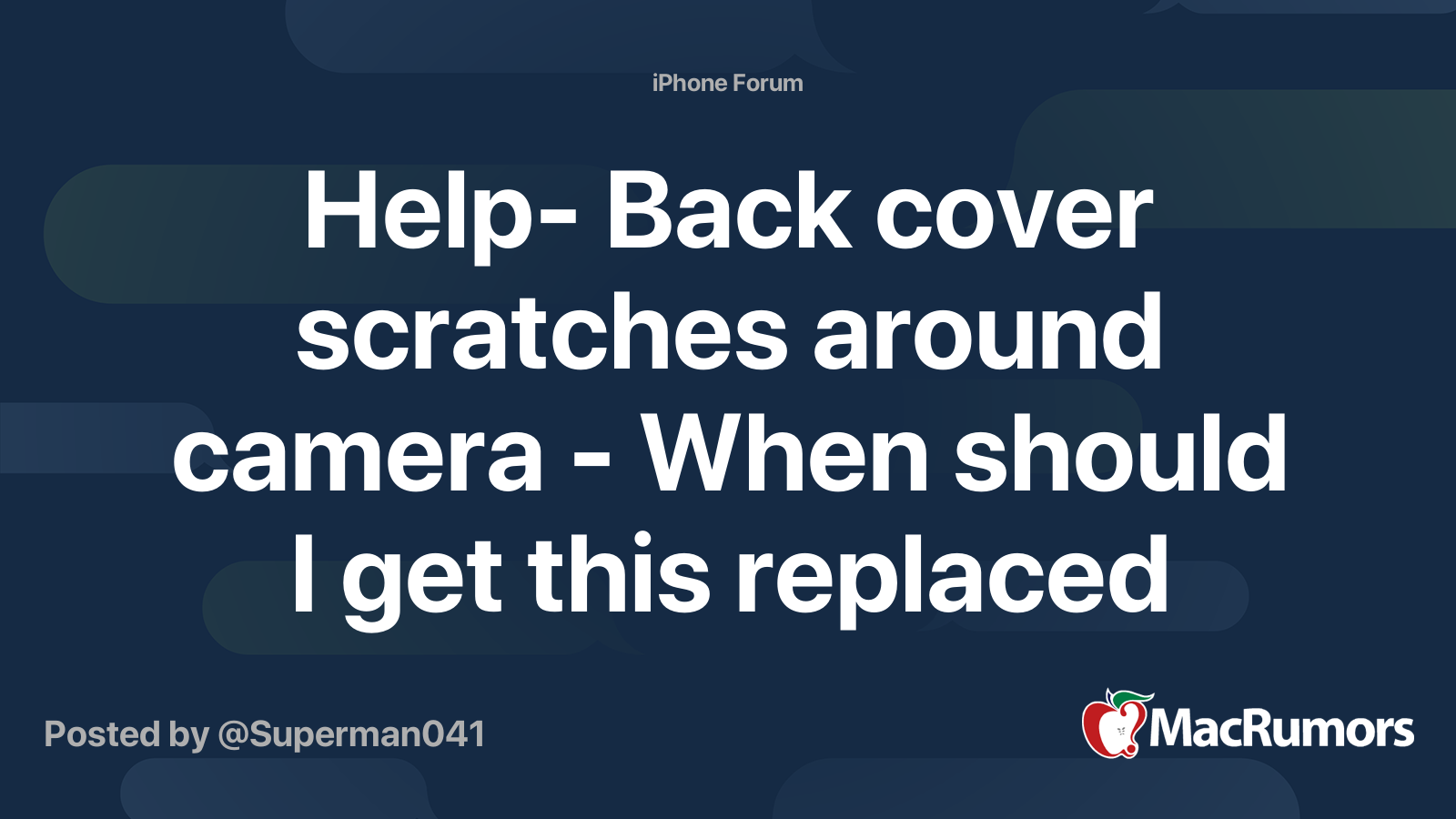 Help- Back cover scratches around camera - When should I get this replaced or is it just my ...