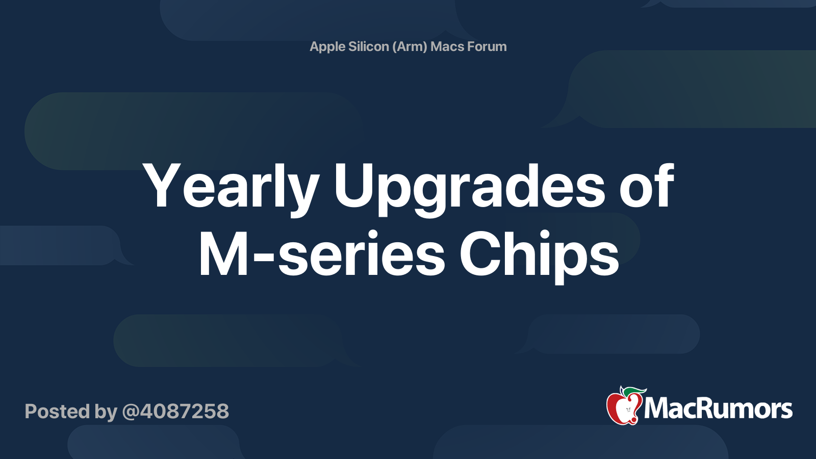 Yearly Upgrades of M-series Chips | MacRumors Forums