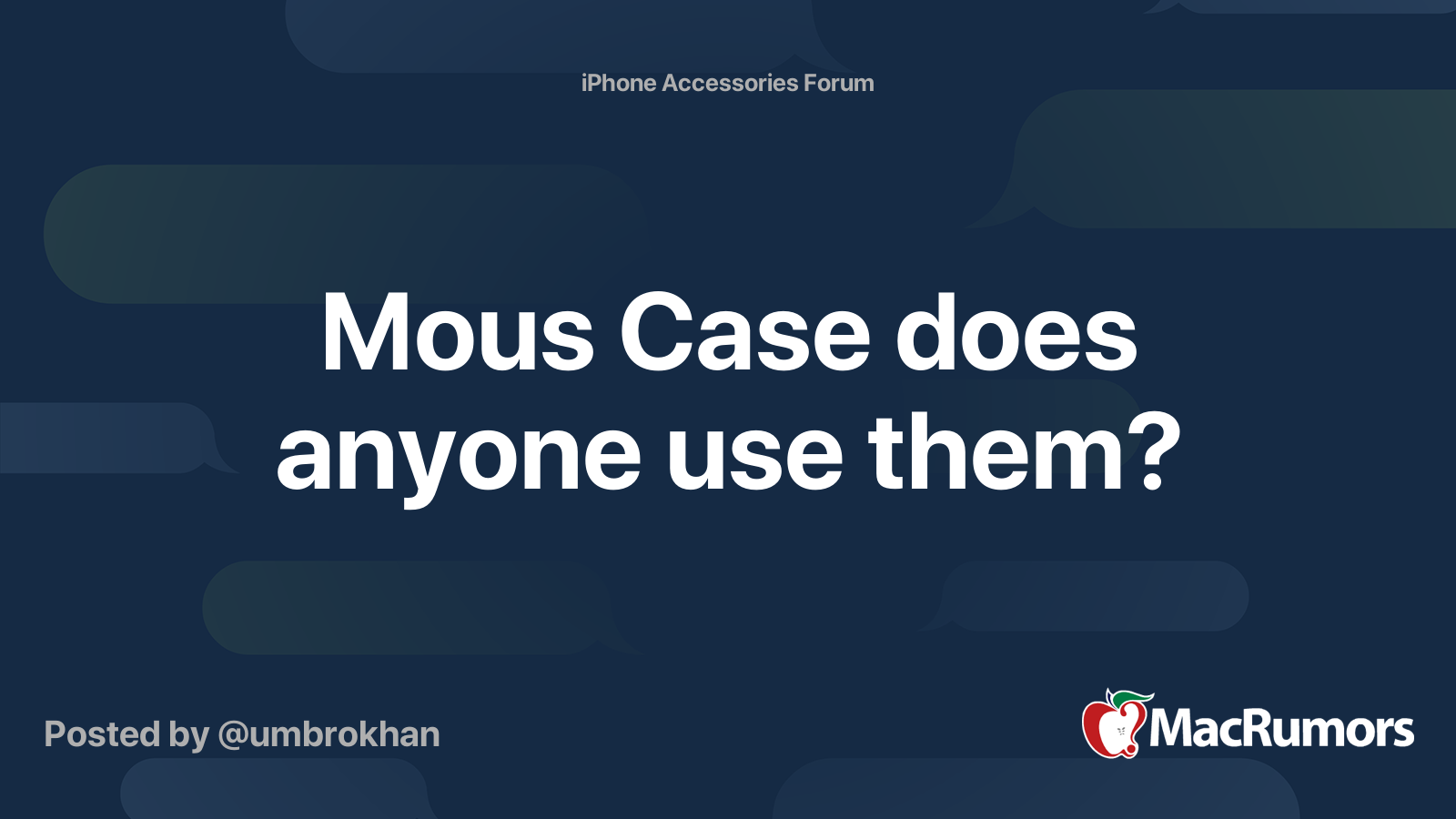 Mous Case does anyone use them? | MacRumors Forums
