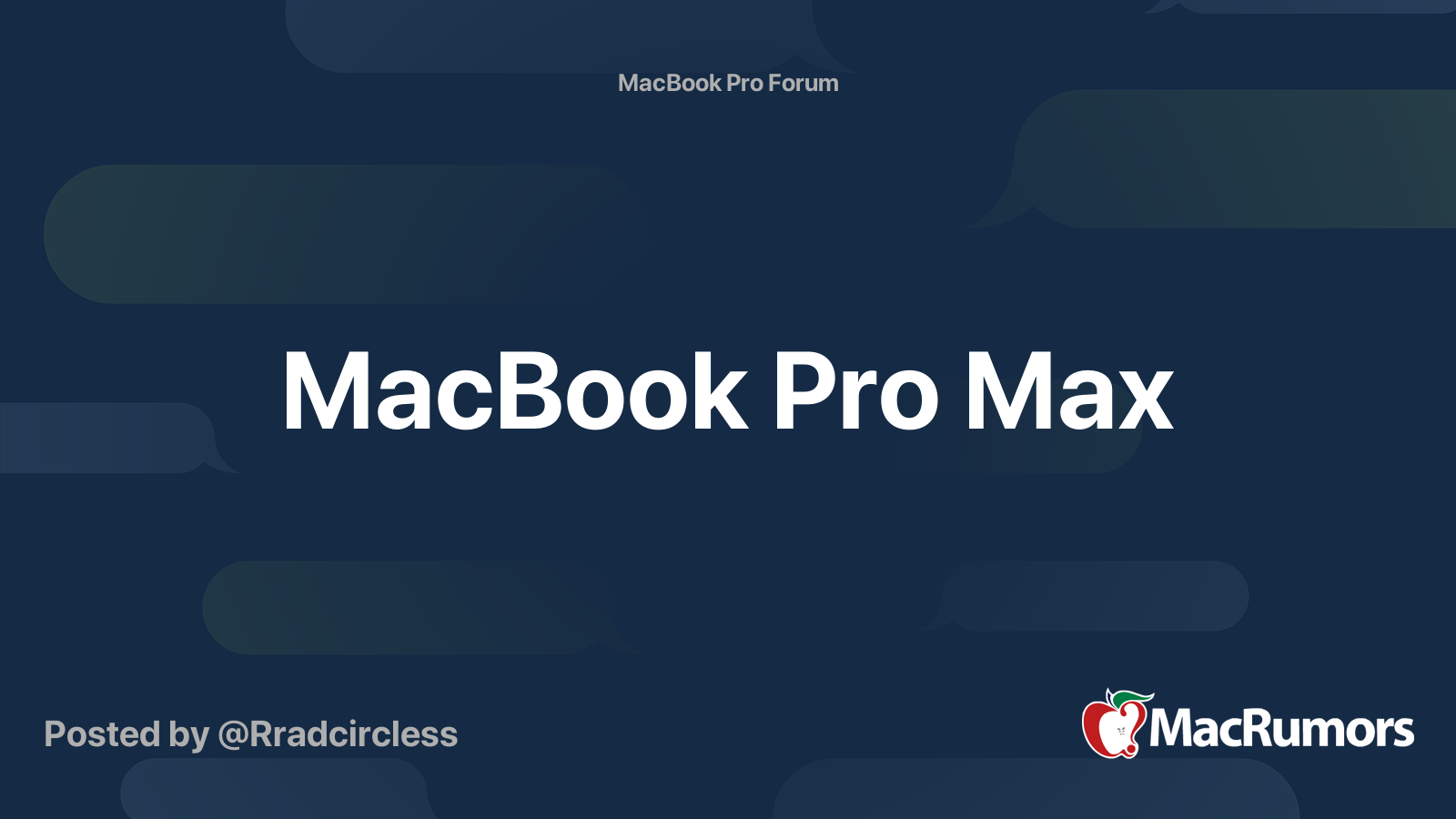 MacBook Pro Max | MacRumors Forums