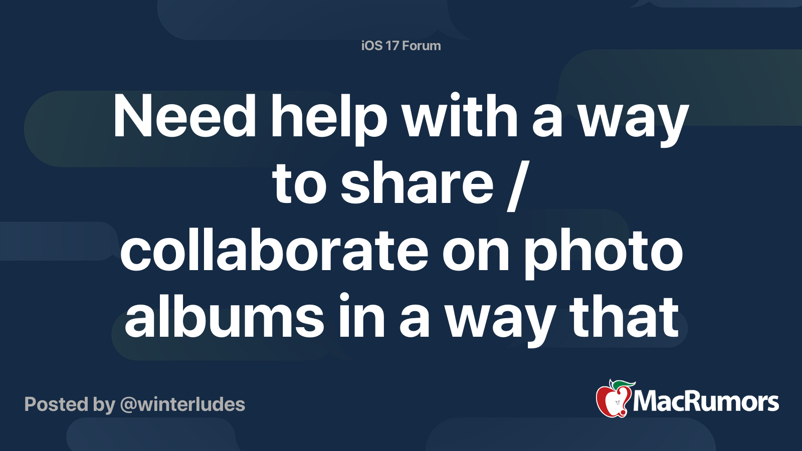 Need help with a way to share / collaborate on photo albums in a way that everyone can delete ...