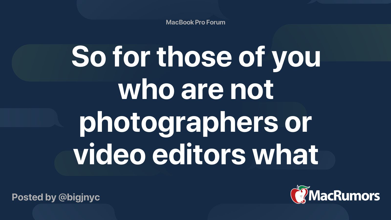 So for those of you who are not photographers or video editors what do you use the SDXC slot for ...