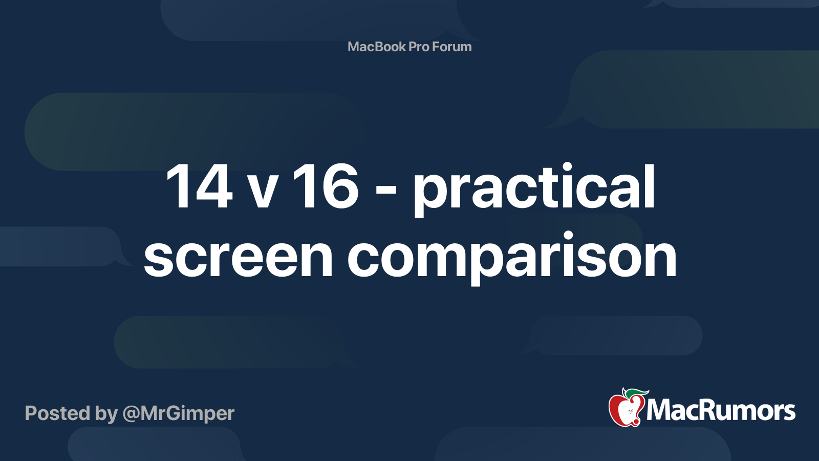 14 v 16 - practical screen comparison | MacRumors Forums