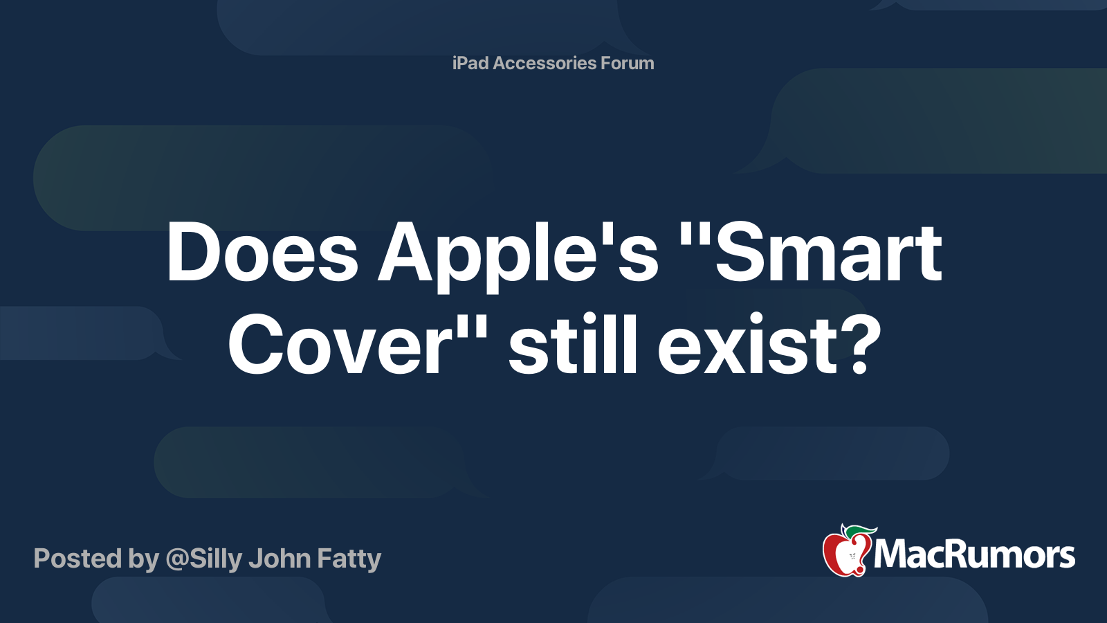 Does Apple's "Smart Cover" still exist? | MacRumors Forums