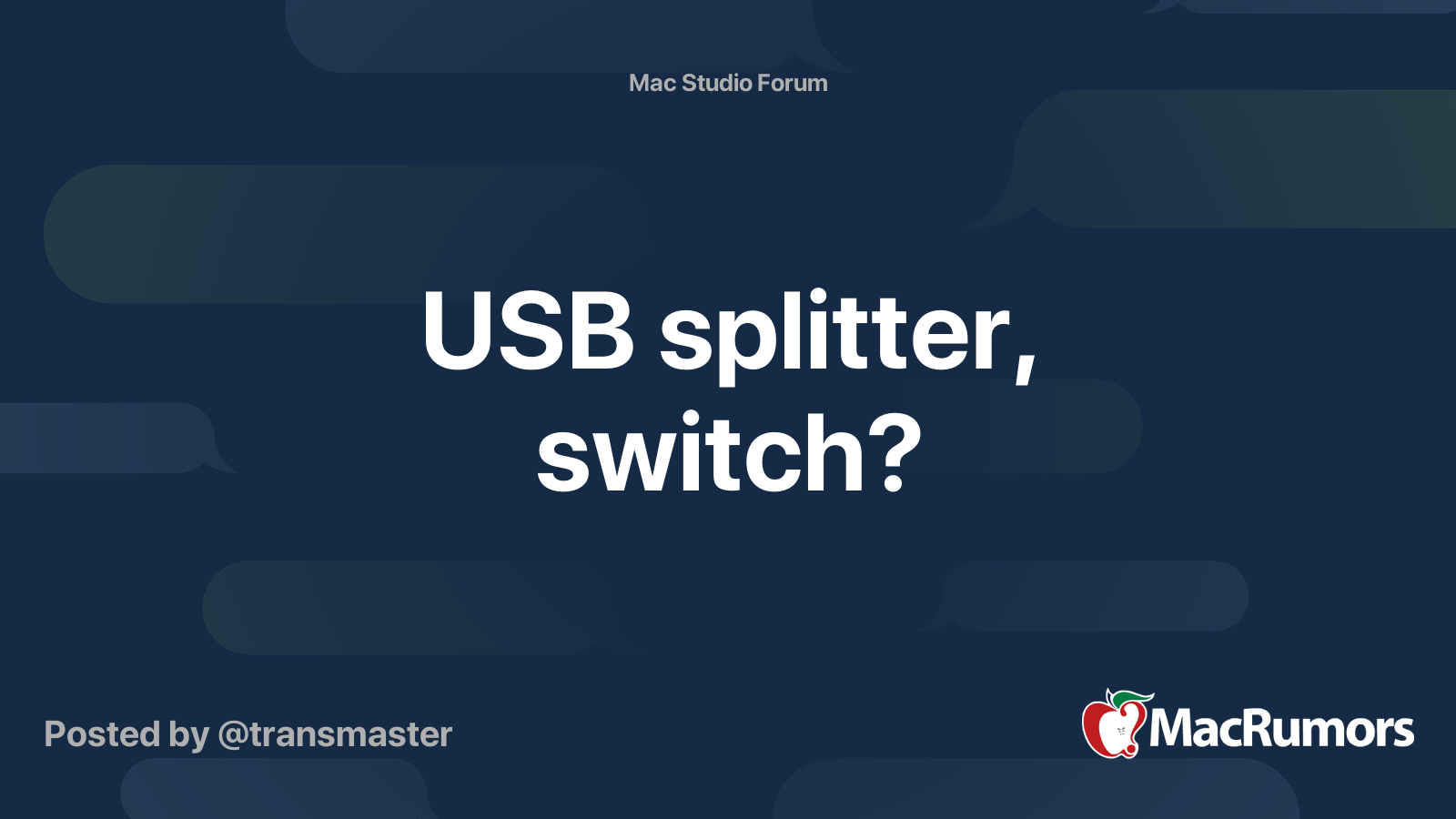 Usb Splitter Switch Macrumors Forums 9254
