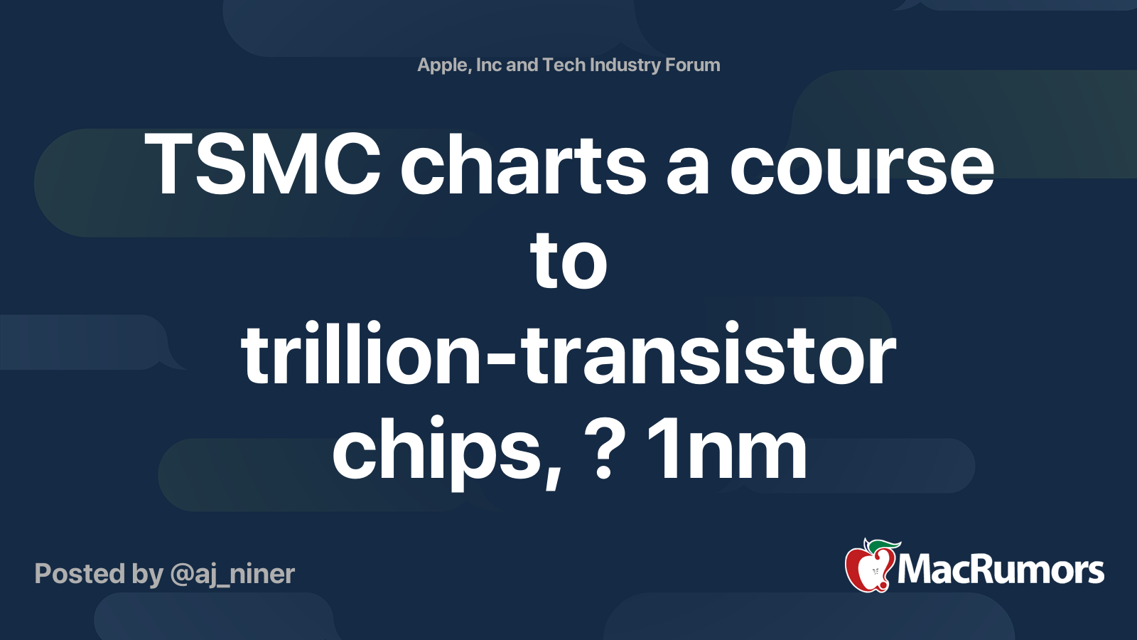 TSMC charts a course to trillion-transistor chips, 👀 1nm monolithic ...