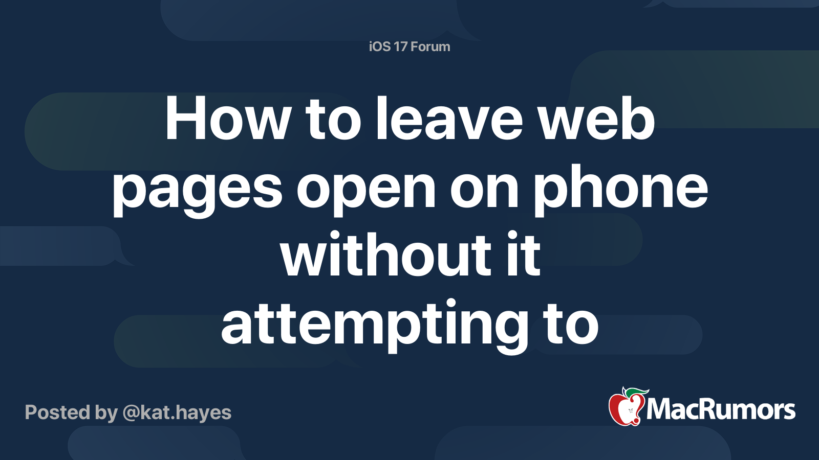 How to leave web pages open on phone without it attempting to refresh when switching tabs ...