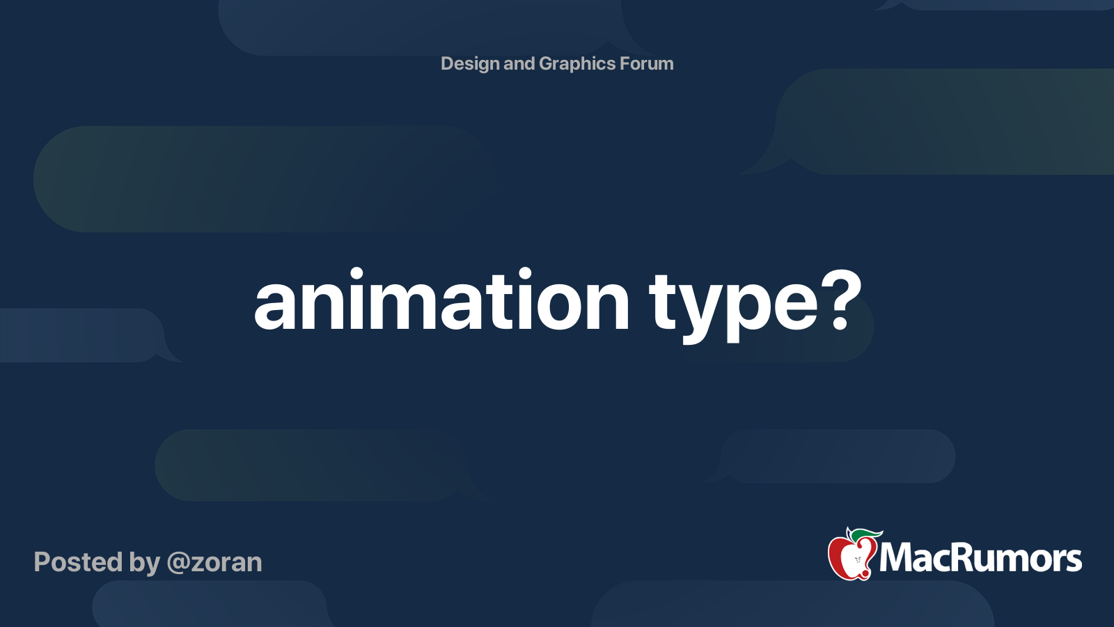 animation type? | MacRumors Forums