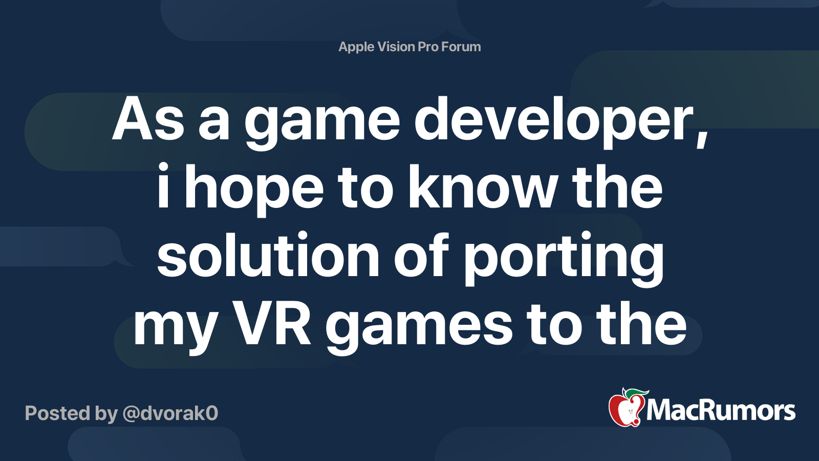 As a game developer, i hope to know the solution of porting my VR games to the new GESTURE-ONLY ...