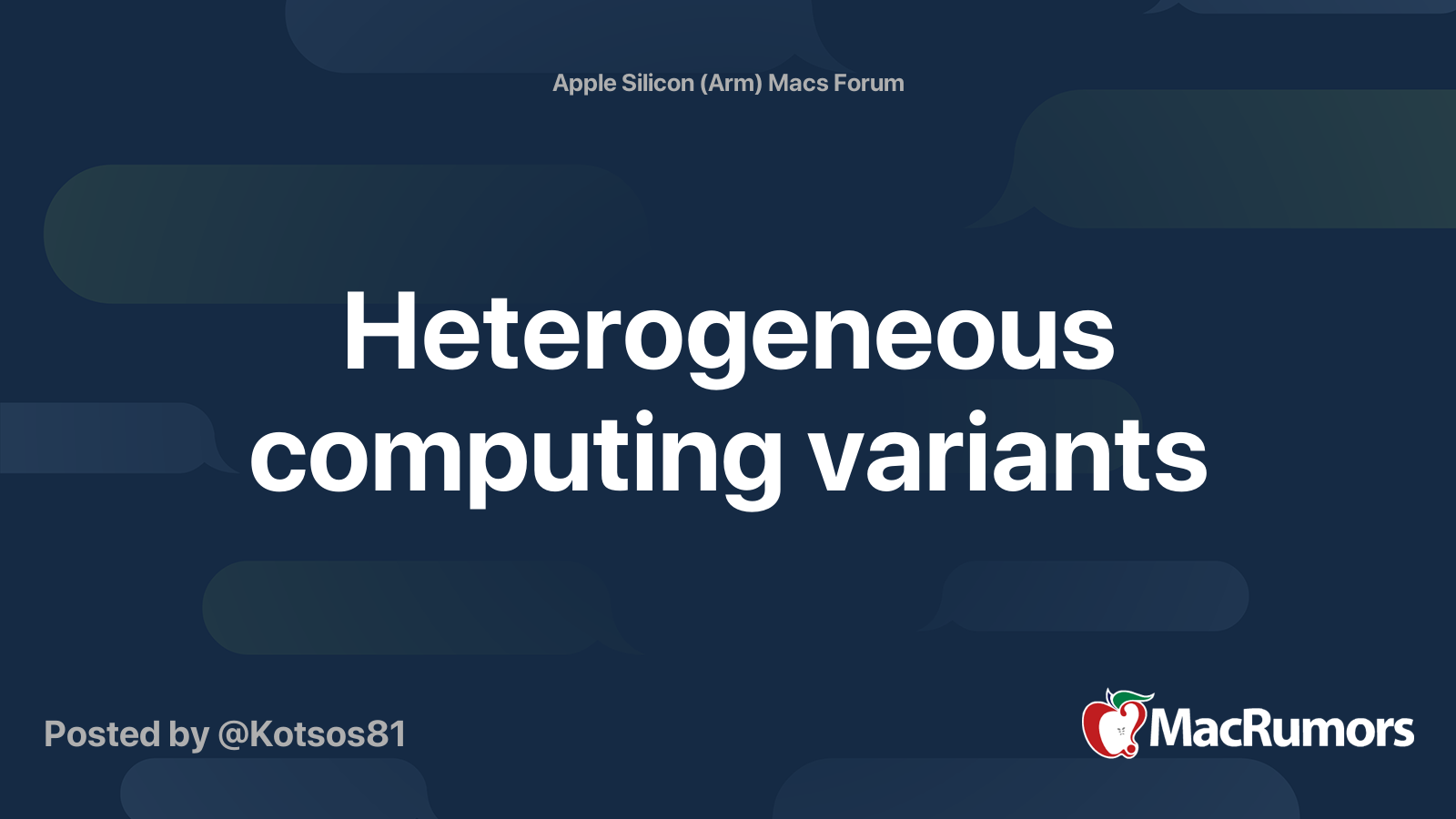 Heterogeneous Computing Variants Macrumors Forums 0278