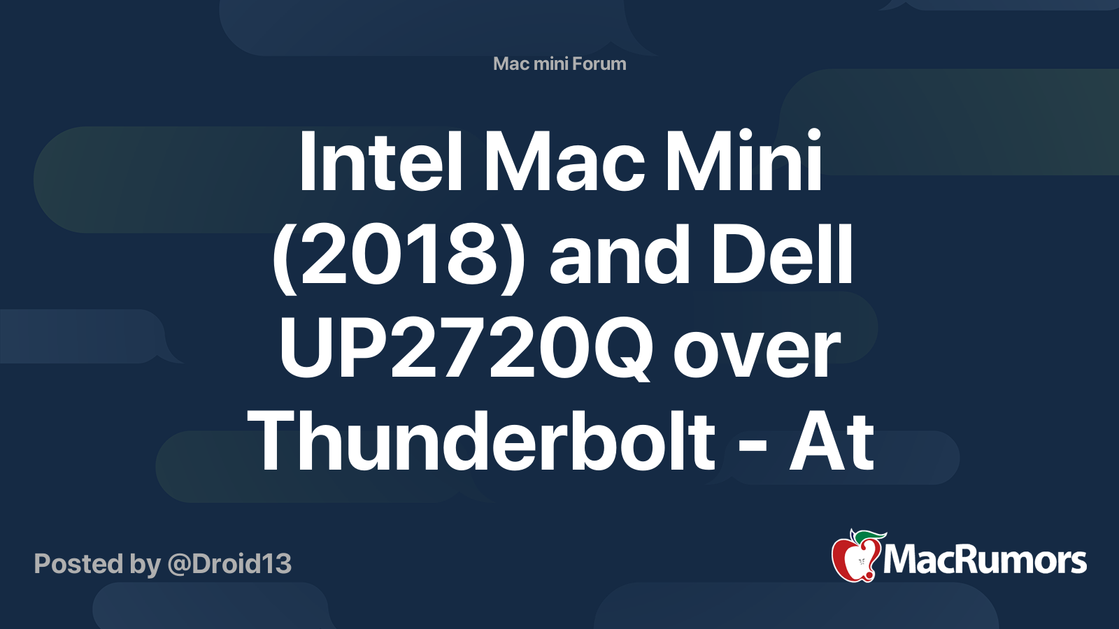Intel Mac Mini (2018) and Dell UP2720Q over Thunderbolt - At 1920x1080, what should the refresh ...