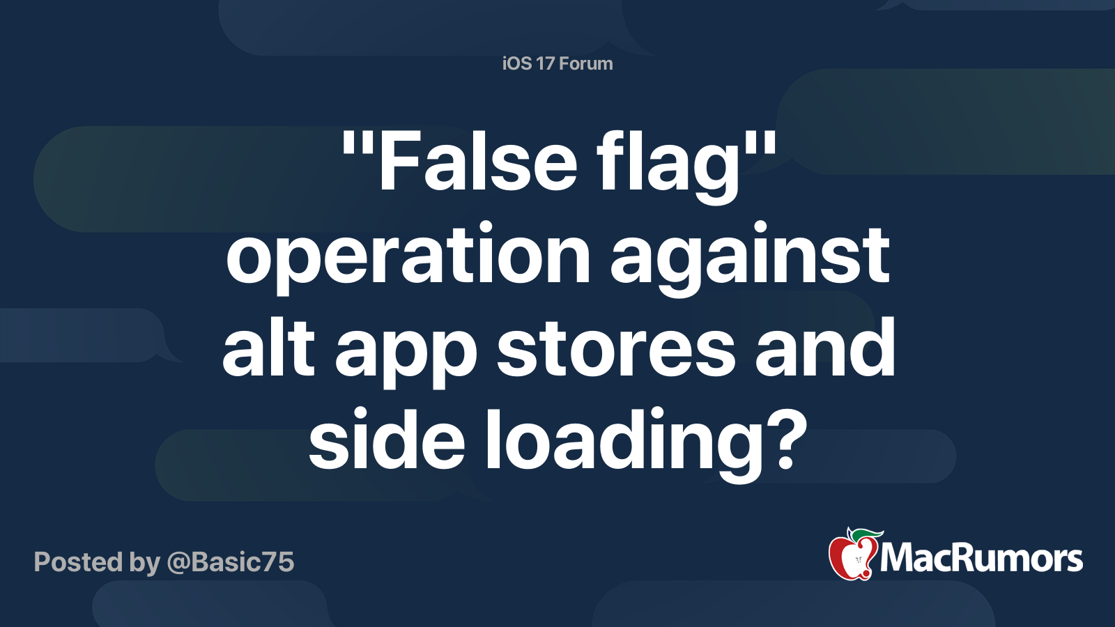 "False flag" operation against alt app stores and side loading ...