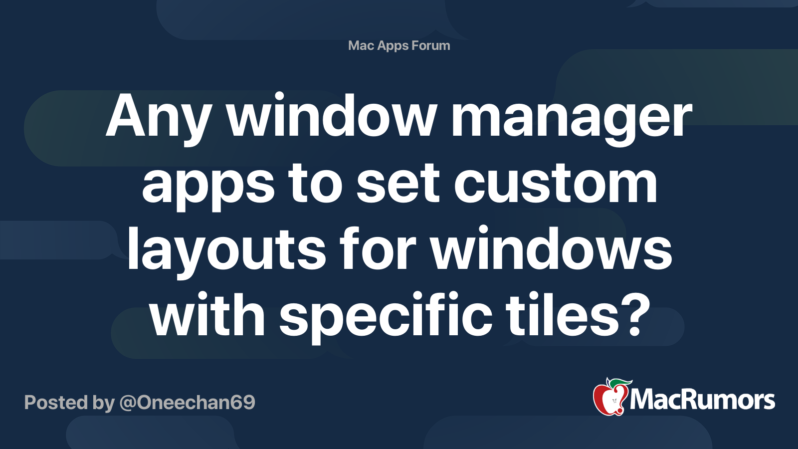 Any window manager apps to set custom layouts for windows with specific ...