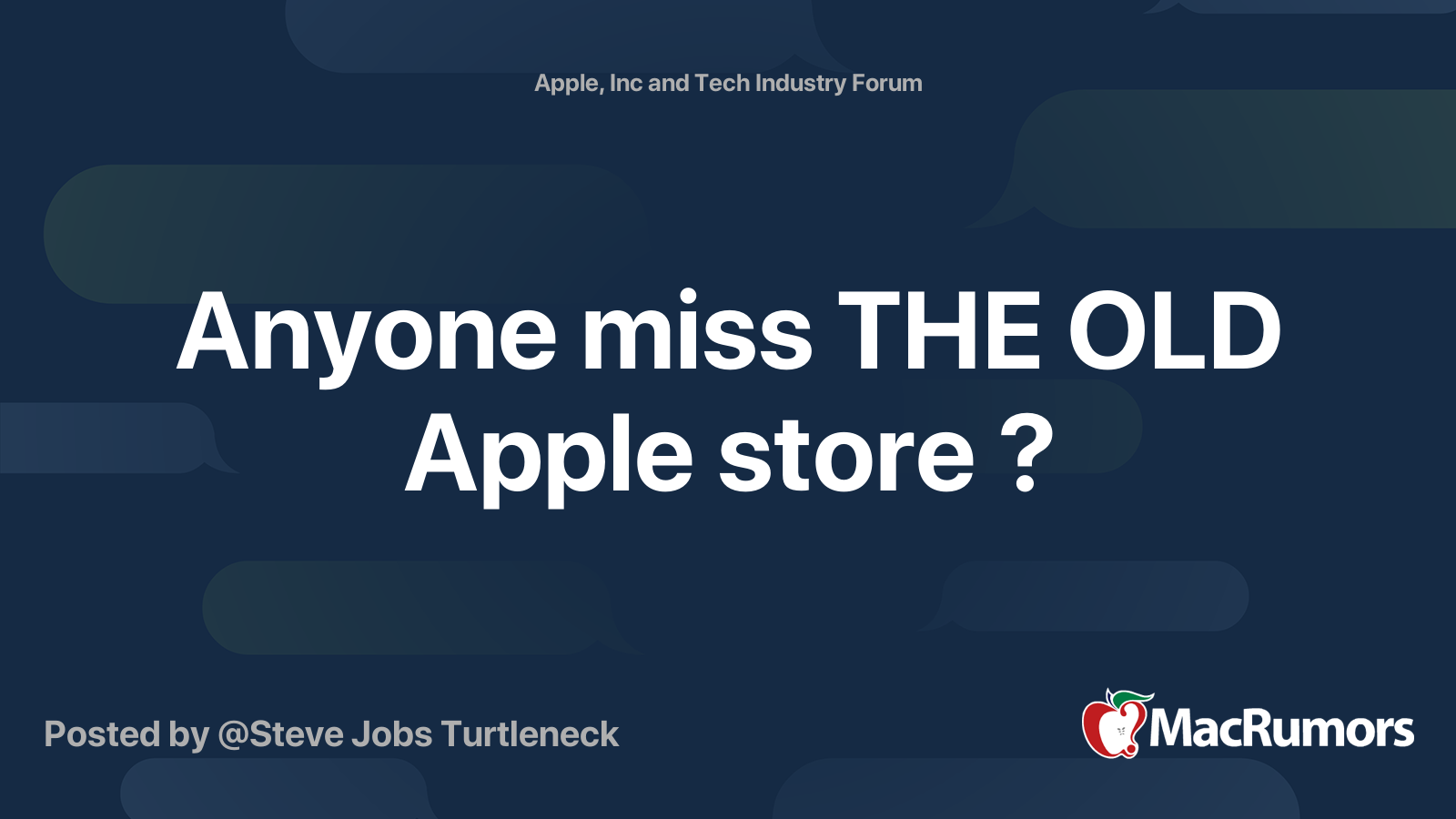 Anyone miss THE OLD Apple store ? | MacRumors Forums