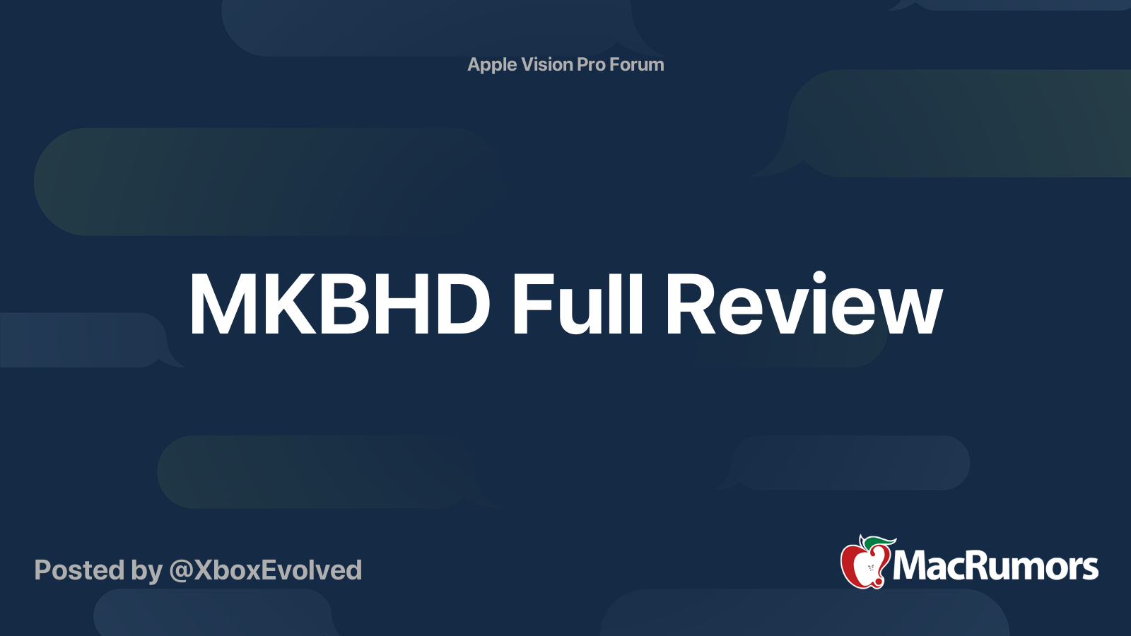 MKBHD Full Review | MacRumors Forums