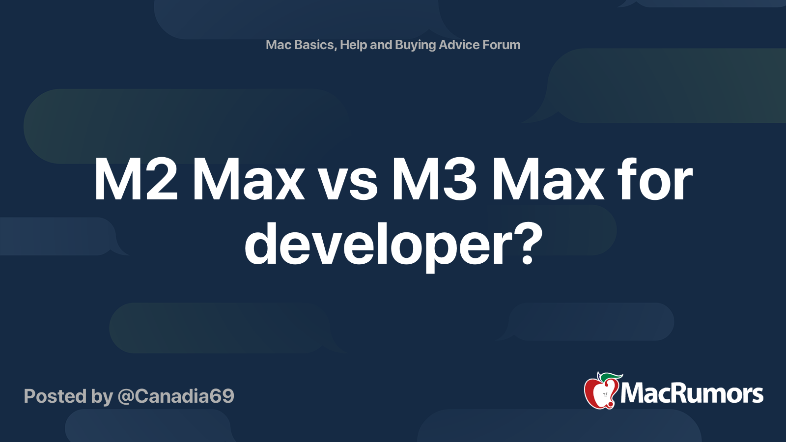 M2 Max vs M3 Max for developer? | MacRumors Forums