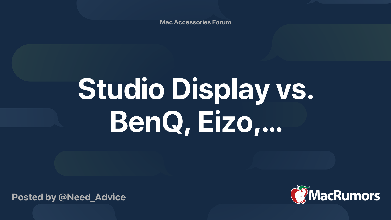 Studio Display vs. BenQ, Eizo,… | MacRumors Forums