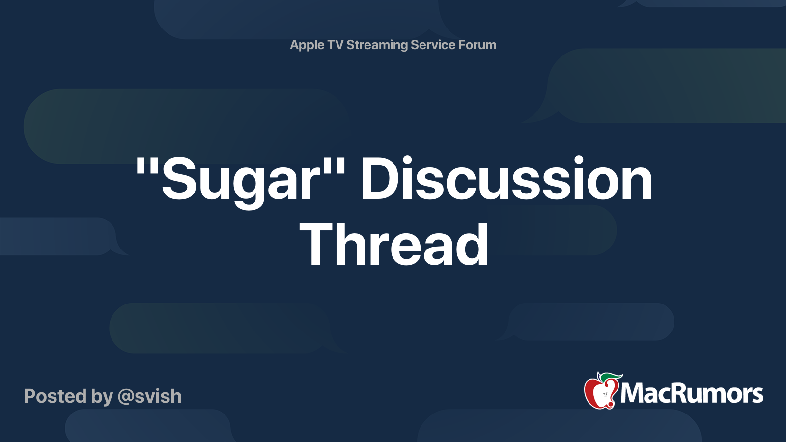 "Sugar" Discussion Thread | MacRumors Forums