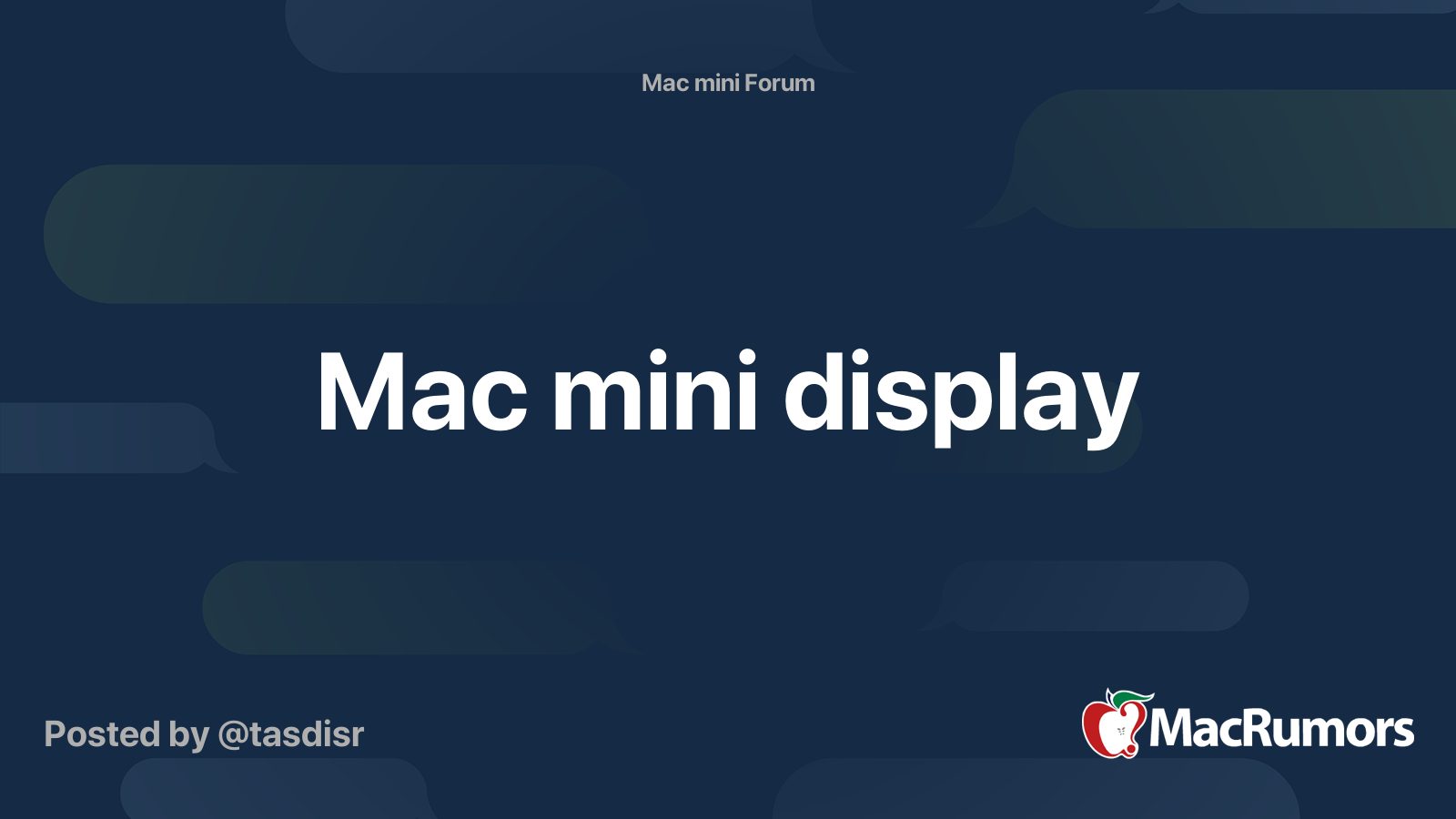 Mac mini display | MacRumors Forums
