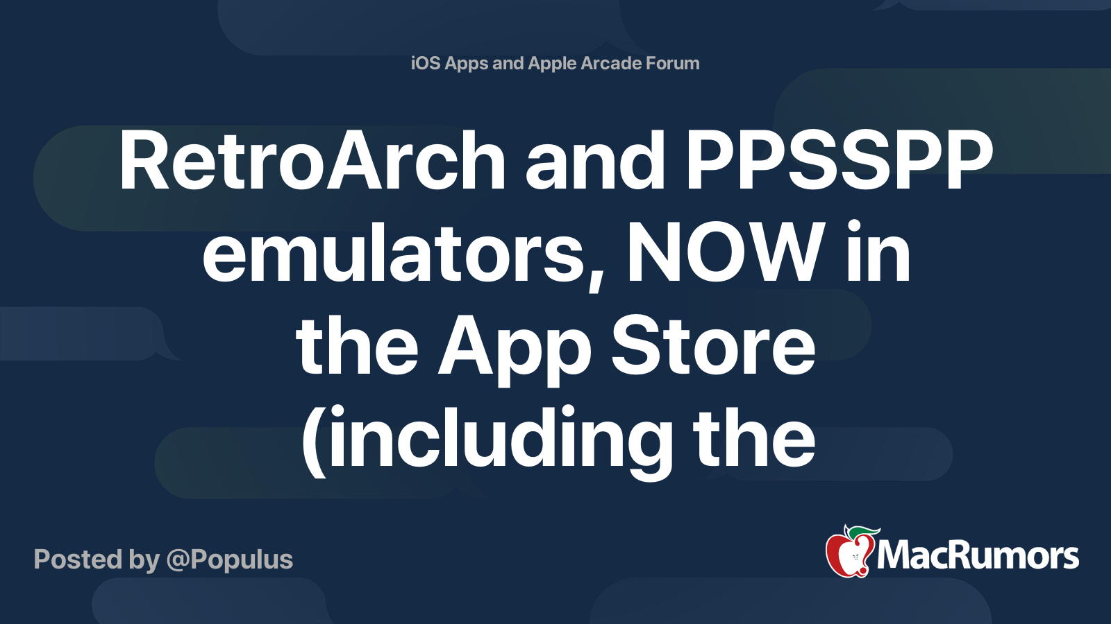 RetroArch and PPSSPP emulators, NOW in the App Store (including the ...