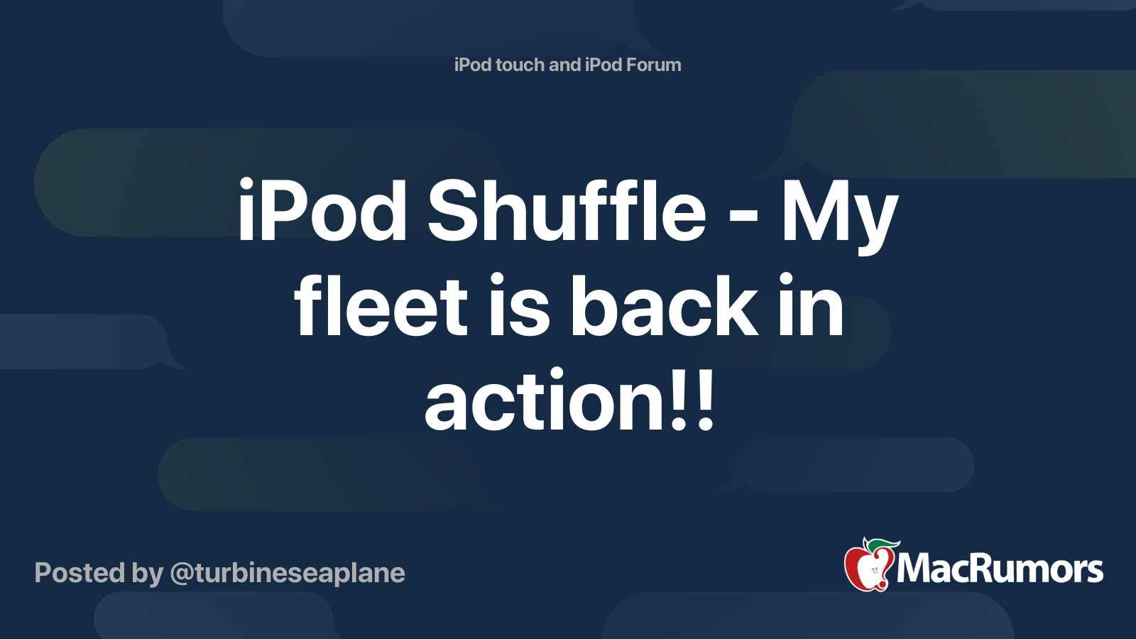 iPod Shuffle - My fleet is back in action!! | MacRumors Forums