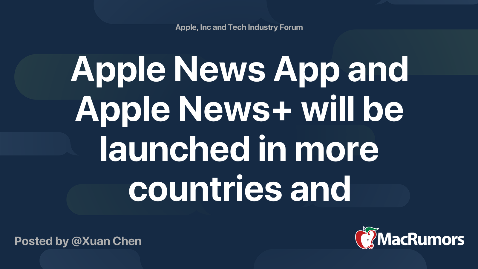 Apple News App and Apple News+ will be launched in more countries and ...