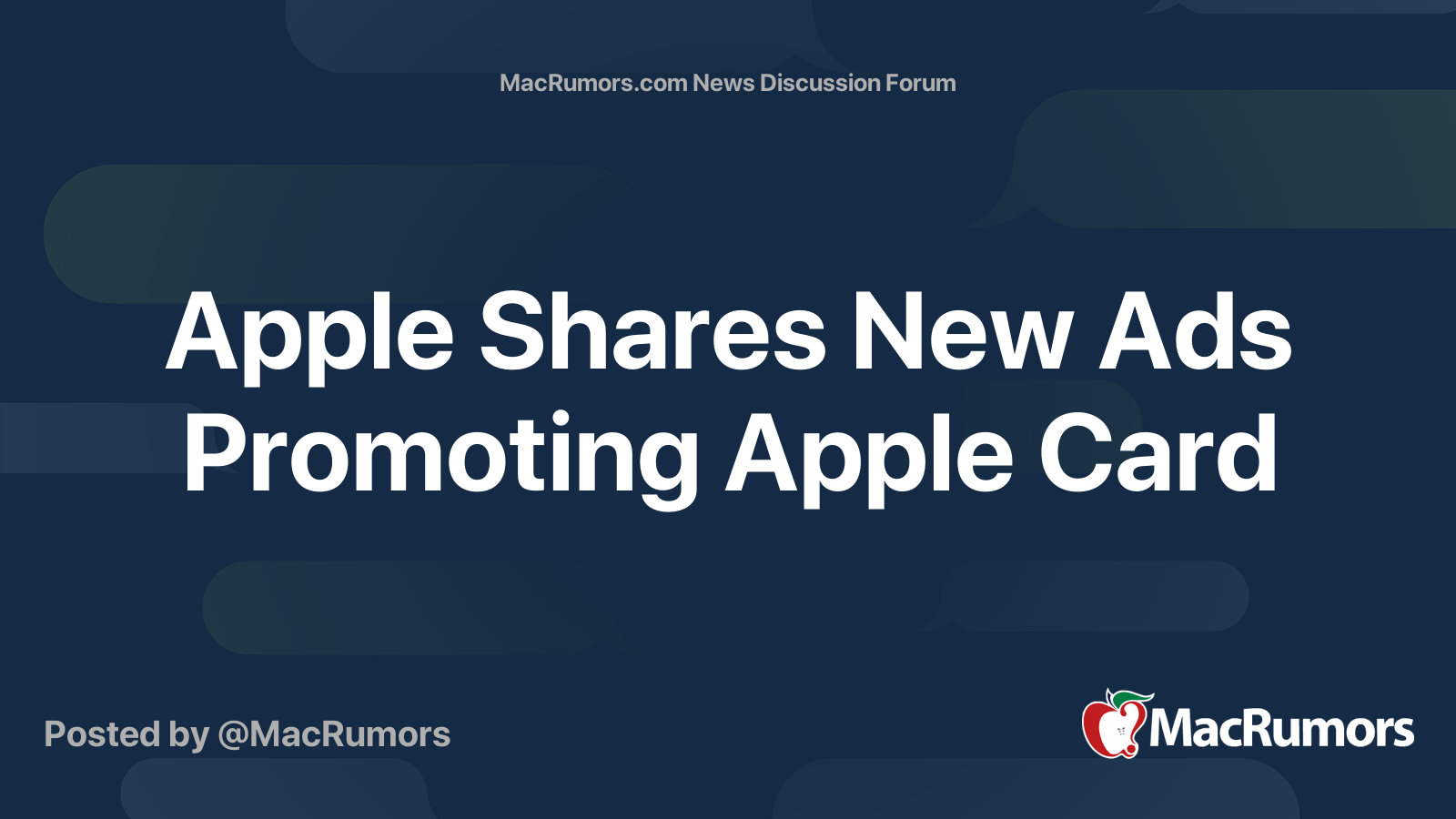 Apple Shares New Ads Promoting Apple Card | MacRumors Forums