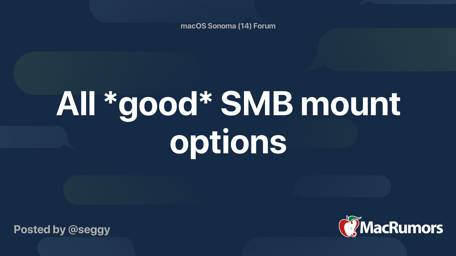 All *good* SMB mount options | MacRumors Forums