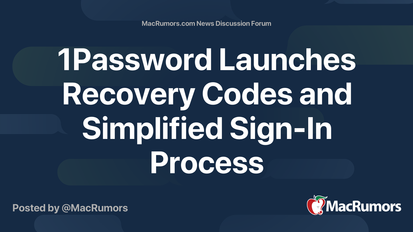 1Password Launches Recovery Codes and Simplified Sign-In Process ...