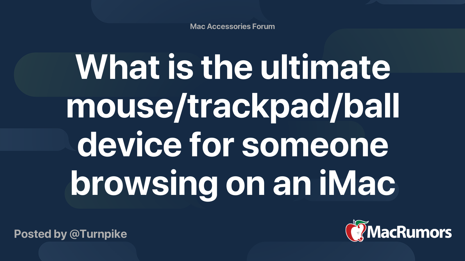 What is the ultimate mouse/trackpad/ball device for someone browsing on ...