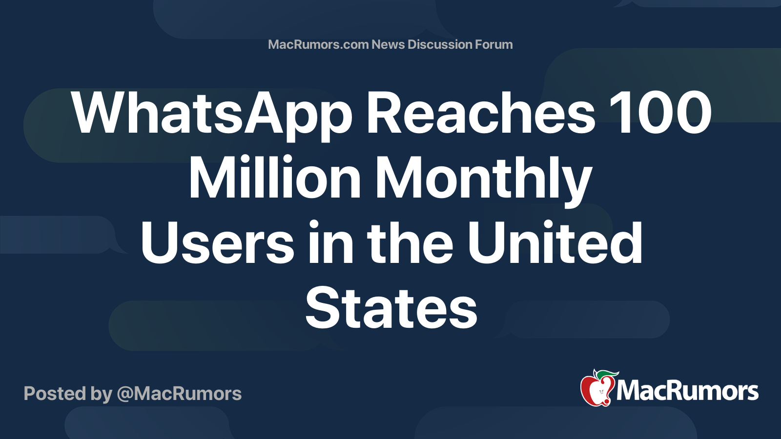 WhatsApp Reaches 100 Million Monthly Users in the United States | Page ...