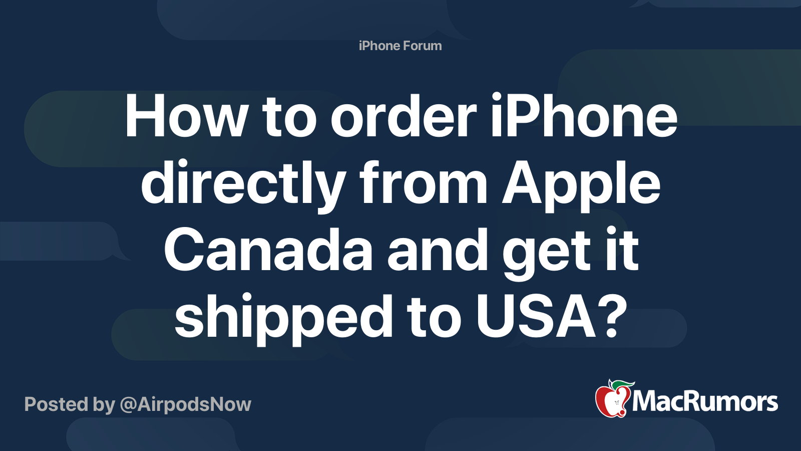 How to order iPhone directly from Apple Canada and get it shipped to ...