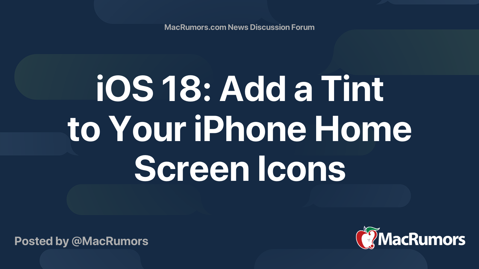 iOS 18: Add a Tint to Your iPhone Home Screen Icons | Page 3 ...