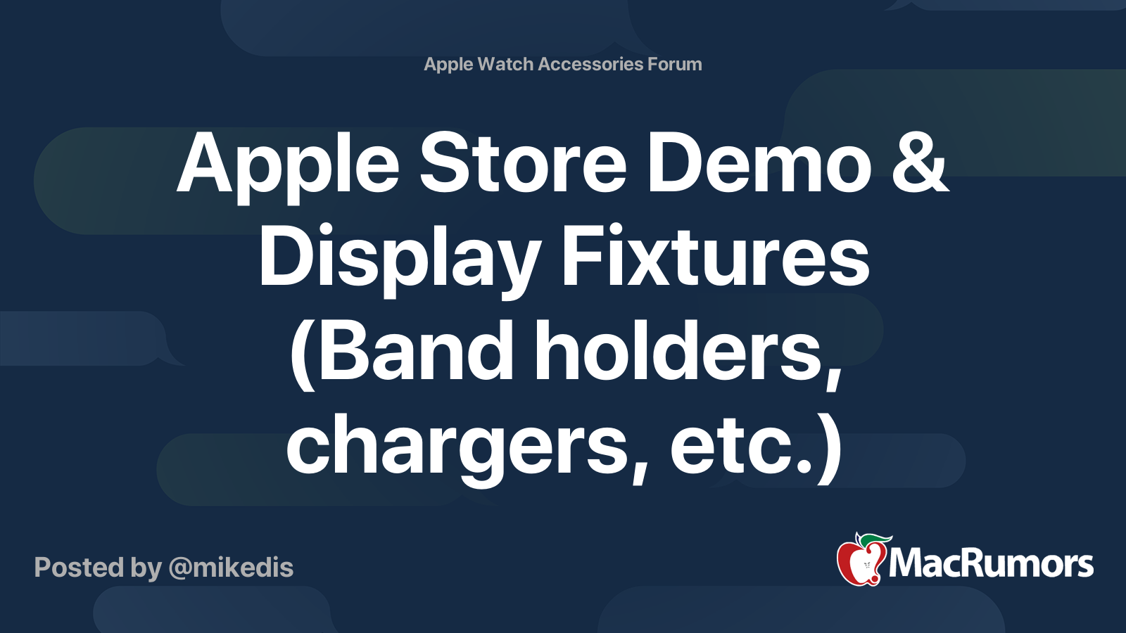 Apple Store Demo & Display Fixtures (Band holders, chargers, etc ...
