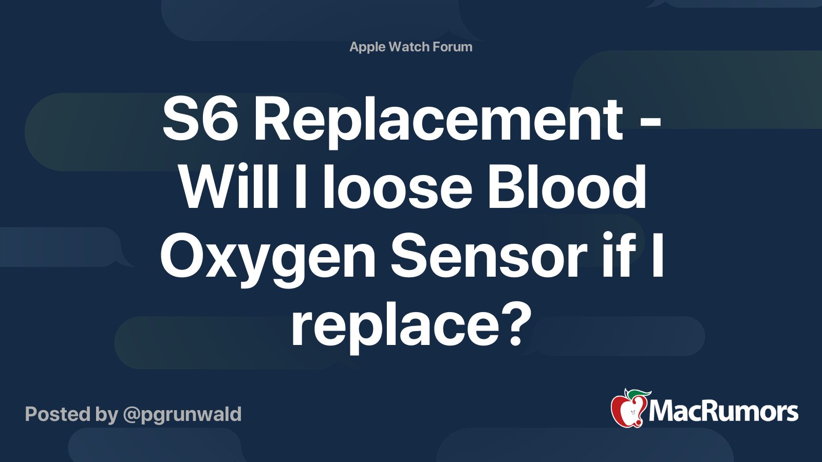 S6 Replacement - Will I loose Blood Oxygen Sensor if I replace ...