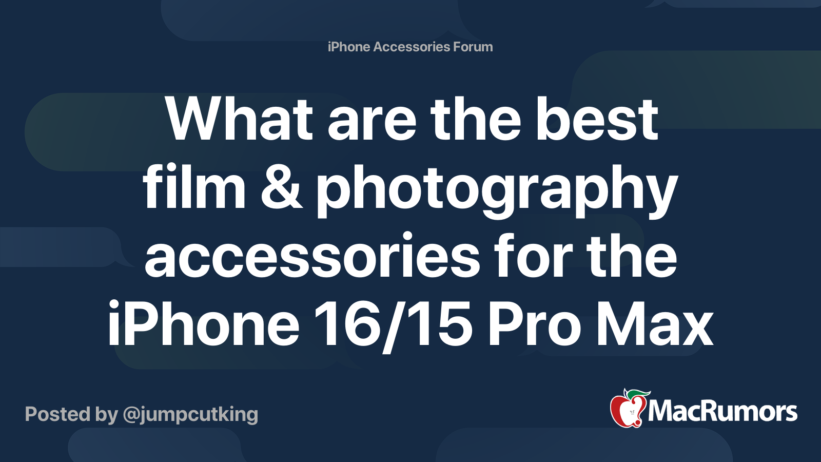 What are the best film & photography accessories for the iPhone 16/15 ...
