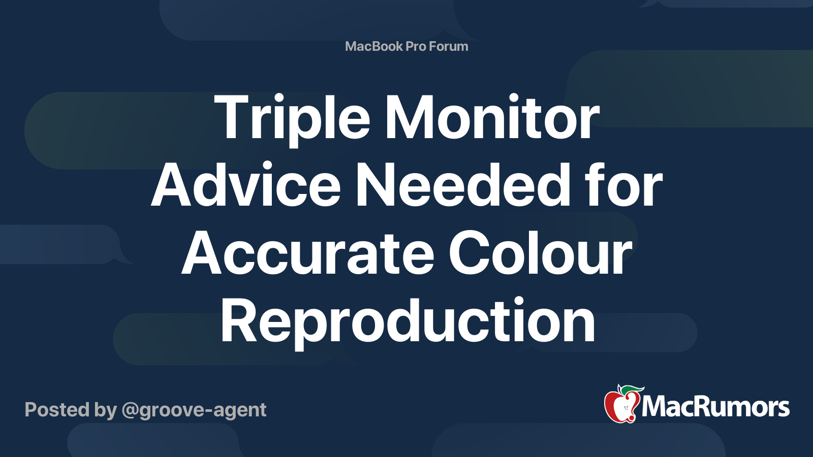 Triple Monitor Advice Needed for Accurate Colour Reproduction ...